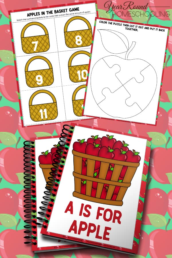 A is for Apple Fall Tot and PreK Pack - Homeschool Printables for Free